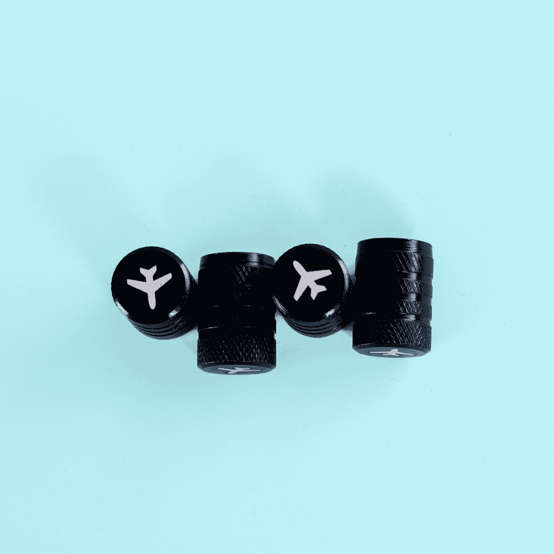 Airplane Valve Stem Caps - Pilot Wives Club